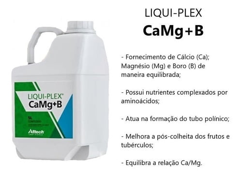 Foliar Sett Cálcio Magnésio Boro E Aminoácidos 5 Litros